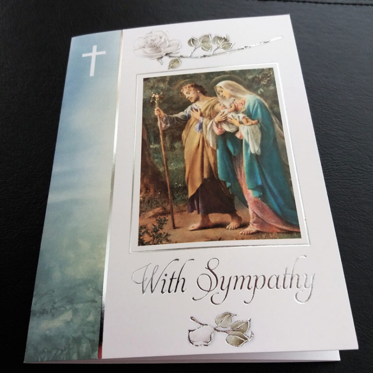 Sympathy mass cards set of 5 - Mass cards