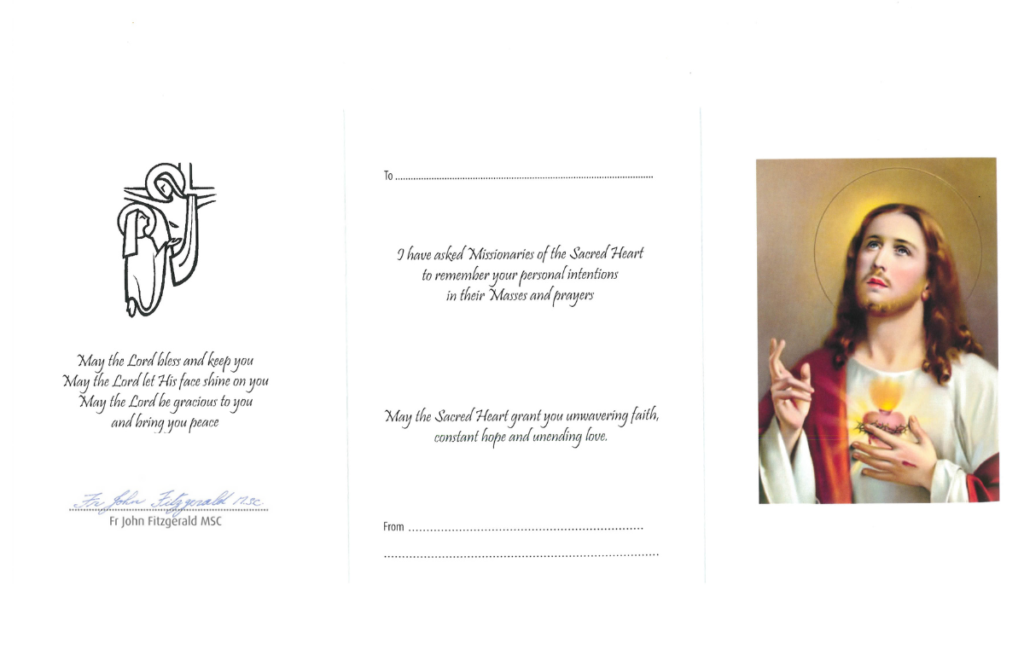 Mass Bouquet Card Pack of 5 (Set 2A) - Missionaries of the Sacred Heart