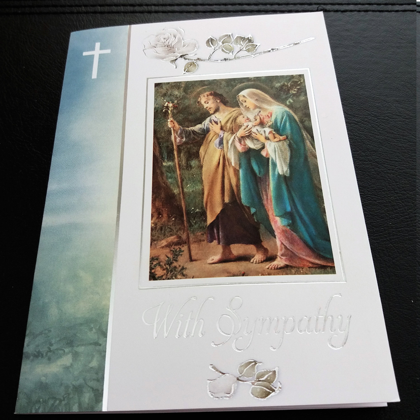 Religious Sympathy Mass Card - Missionaries of the Sacred Heart