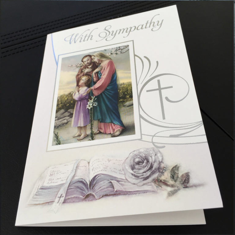 Traditional Sympathy Mass Card - Missionaries of the Sacred Heart