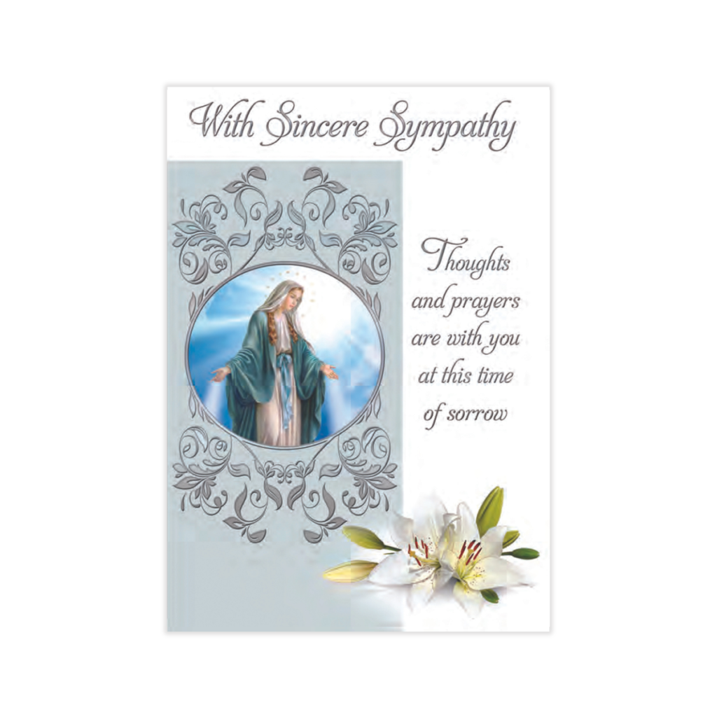 Religious Sympathy Mass Card - Missionaries of the Sacred Heart