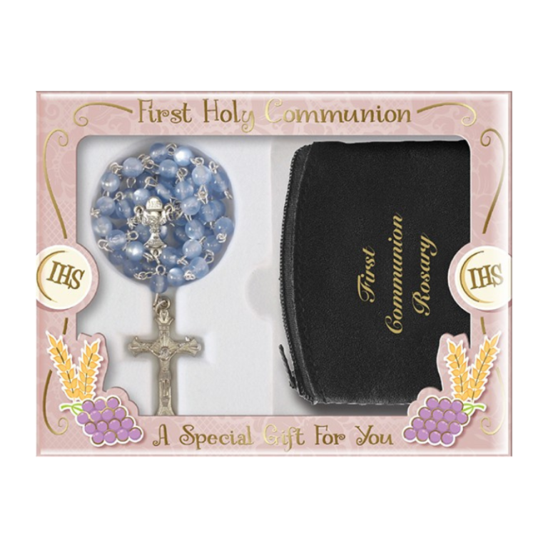 Holy Communion Gift Set - Rosary beads with Purse